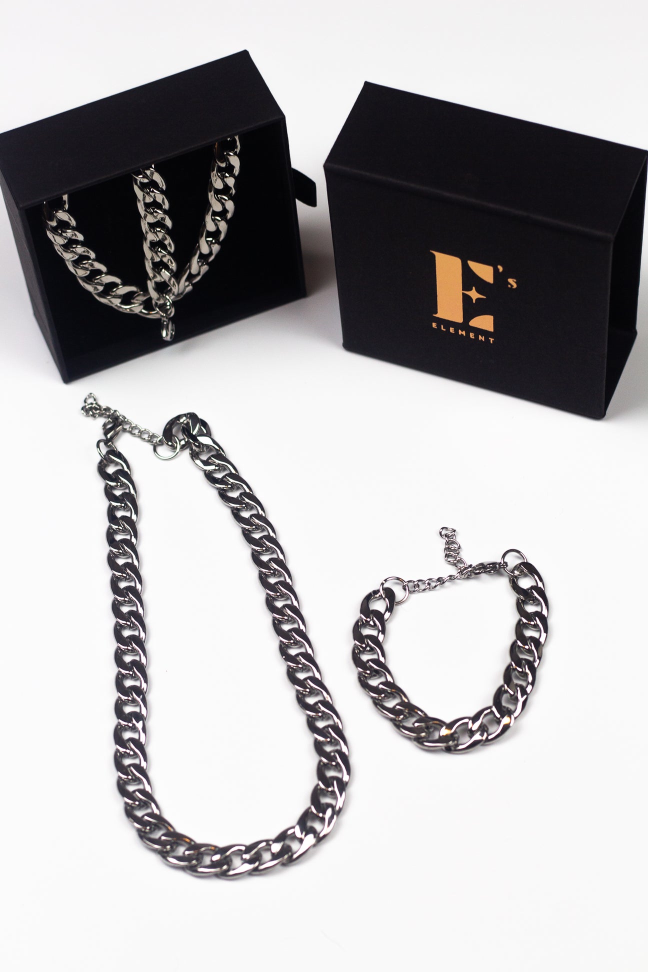 Buy The Emmanuela Set in Silver Today | E’s Element | Stainless Steel ...